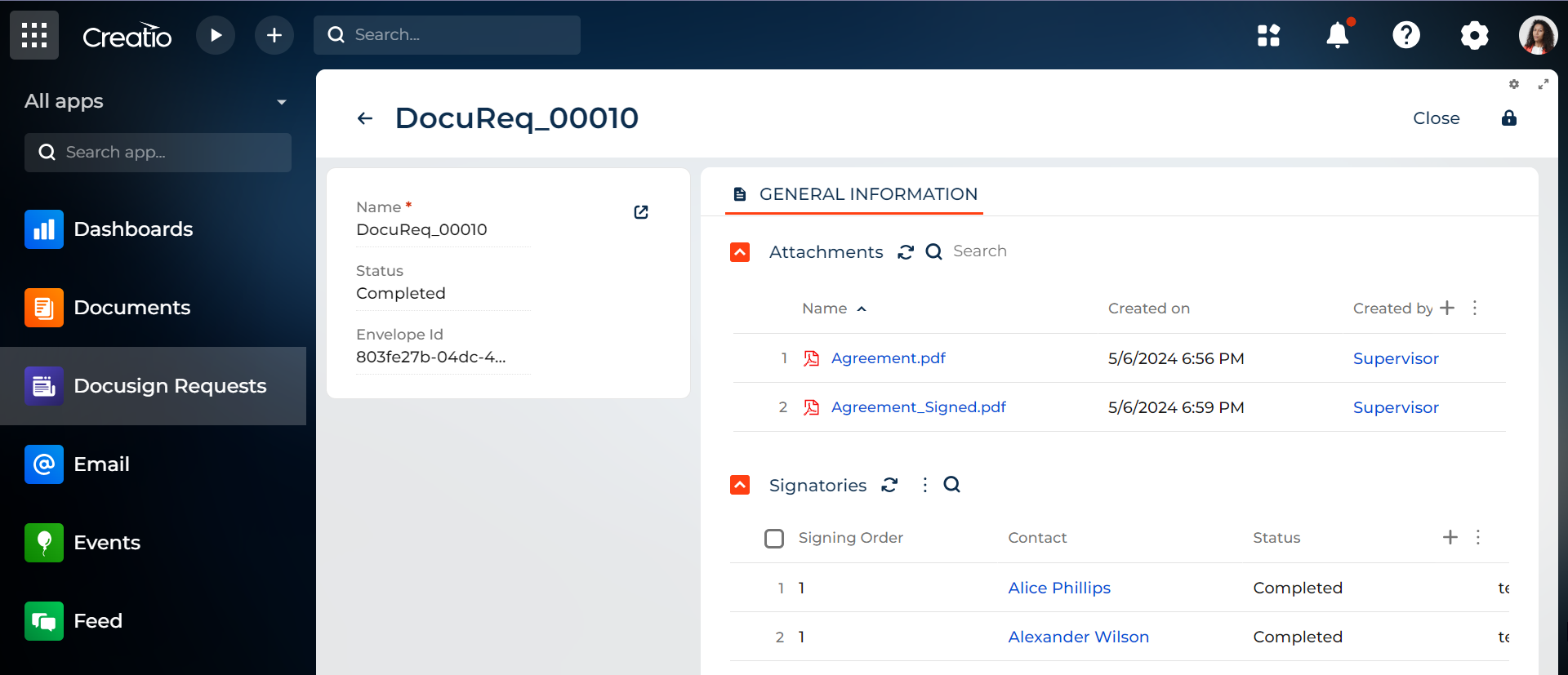 Psiog DocuSign integration for Creatio | Creatio Marketplace Psiog DocuSign integration for Creatio | Creatio Marketplace